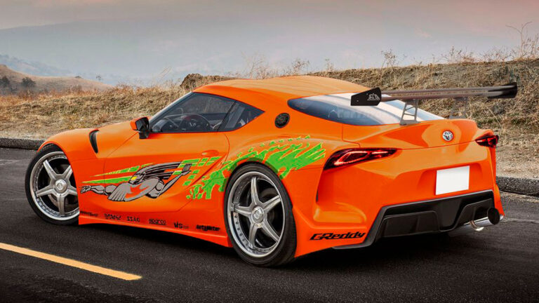 Projeção transforma novo Toyota Supra no clássico do Brian dos Velozes ...