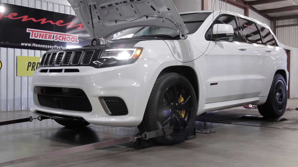 Grand Cherokee Trackhawk preparado cravou 834 cv na roda em dinamômetro ...